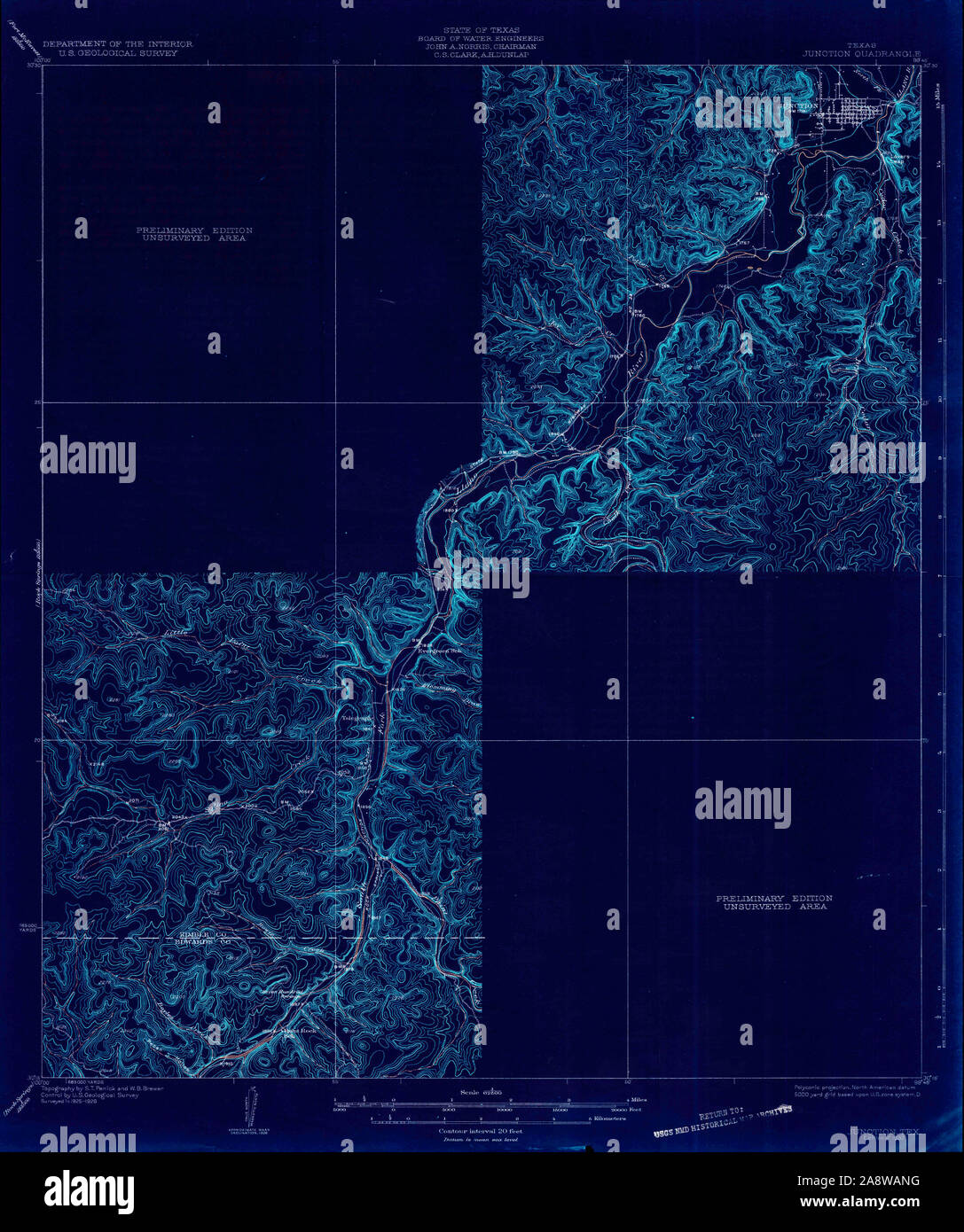 Map of junction texas hi-res stock photography and images - Alamy