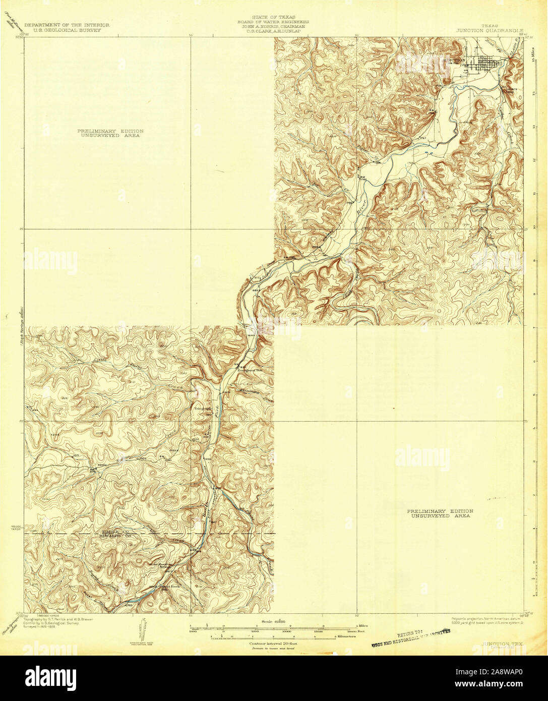 Map of junction texas hi-res stock photography and images - Alamy