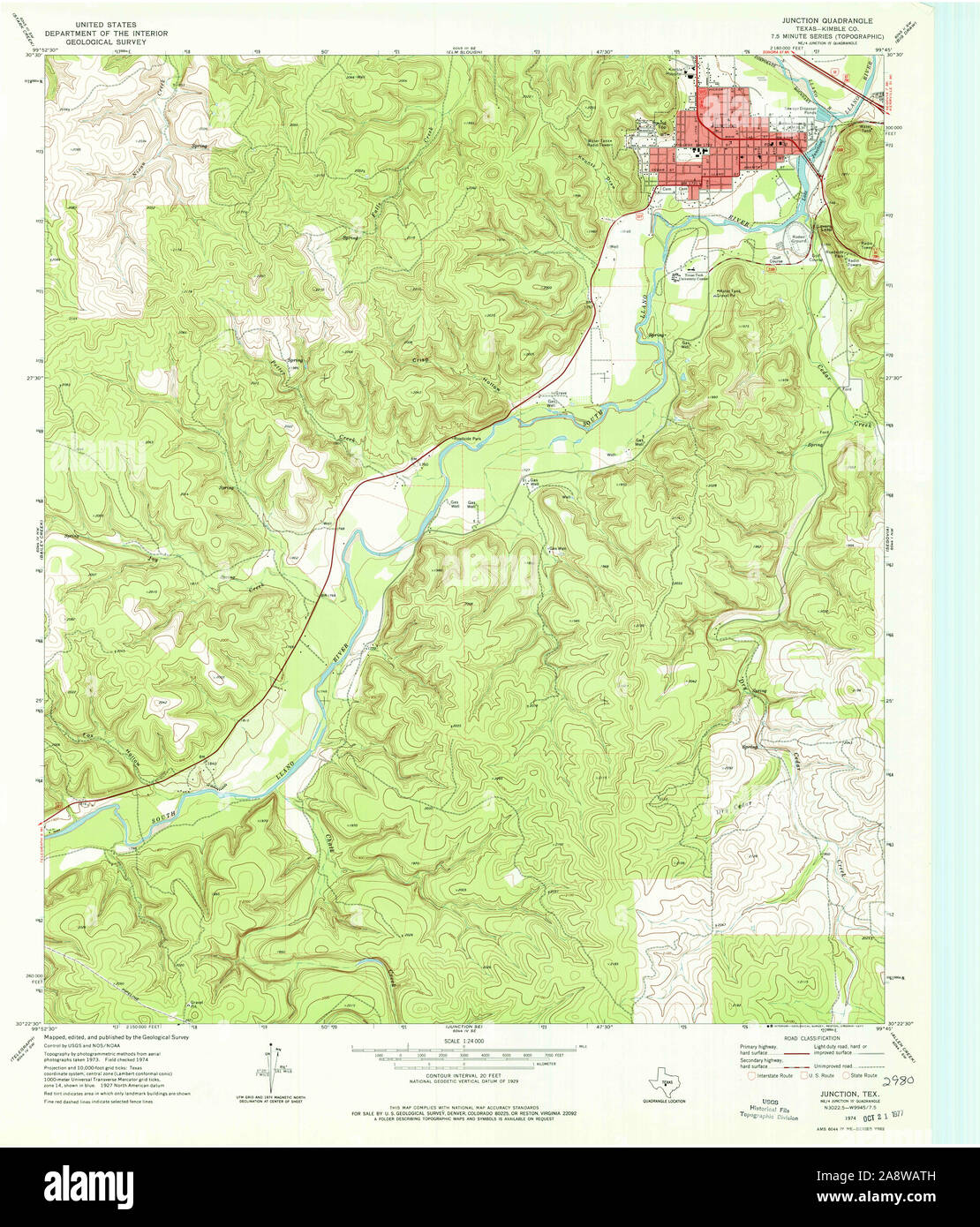 Map of junction texas hi-res stock photography and images - Alamy