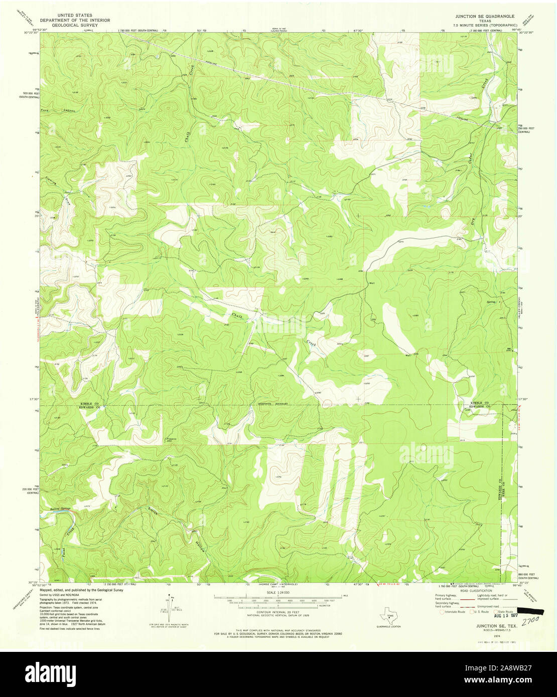 Map of junction texas hi-res stock photography and images - Alamy