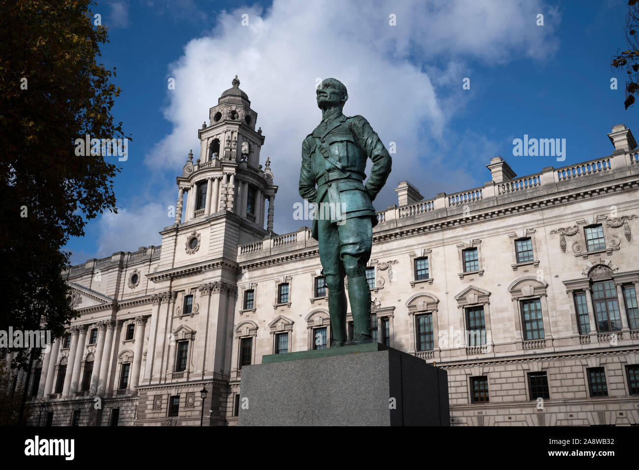 London Westminster Statue of Jan Smuts in Parliament Square Nov 2019 A ...