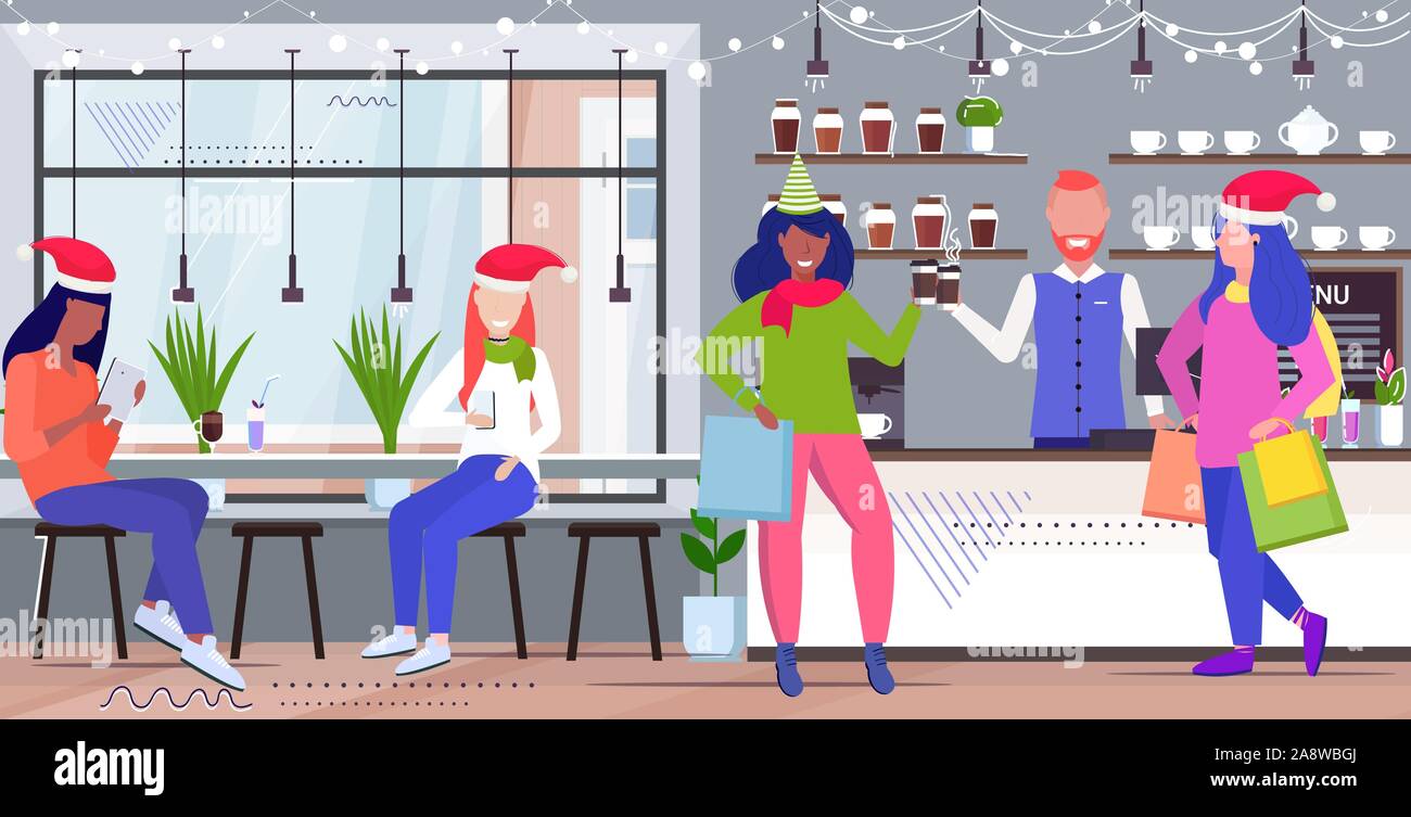 African meeting coffee shop Stock Vector Images - Alamy