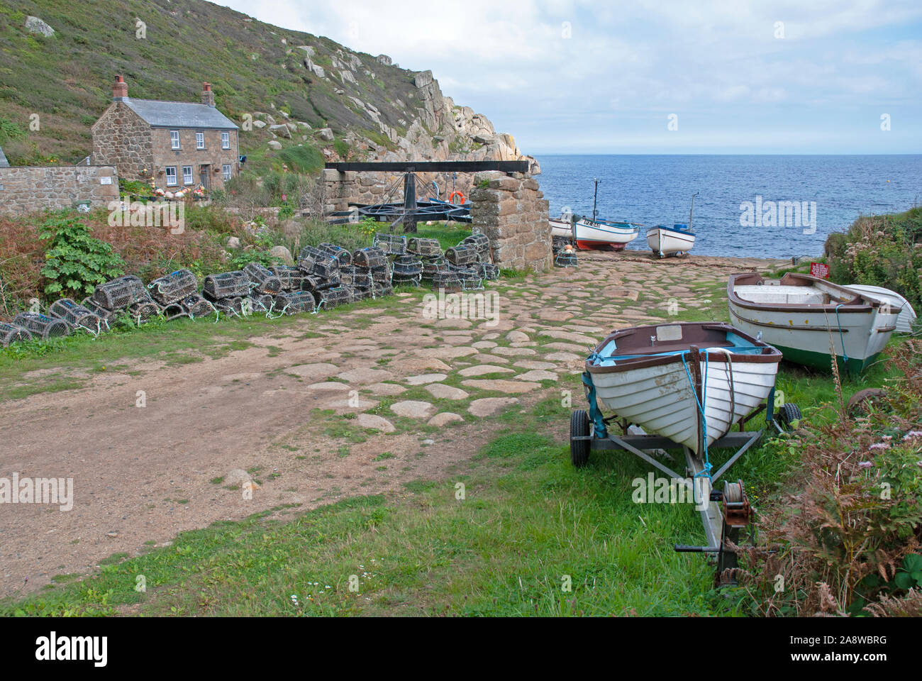 Penberth cove cornwall poldark village hi-res stock photography and ...