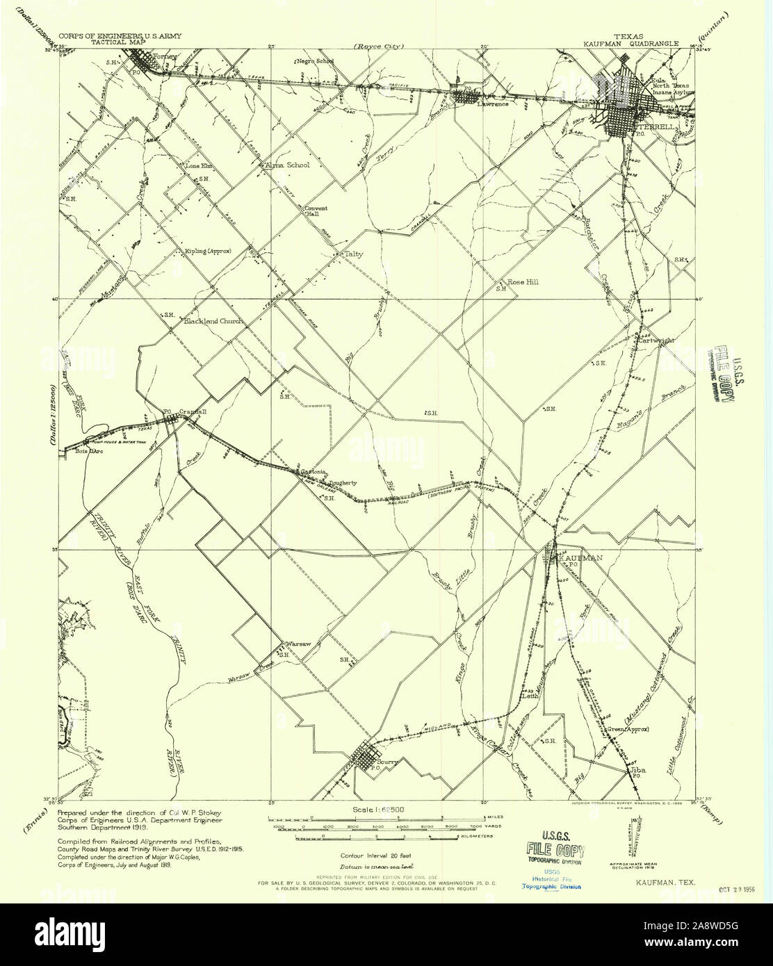 Kaufman map hi-res stock photography and images - Alamy