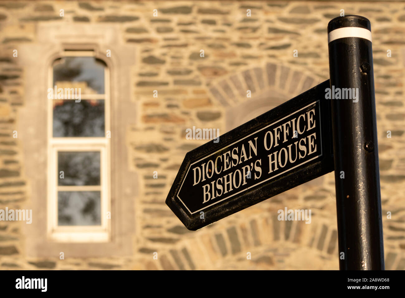 Religion Ireland Diocesan office Bishop's house fingerpost at the St ...