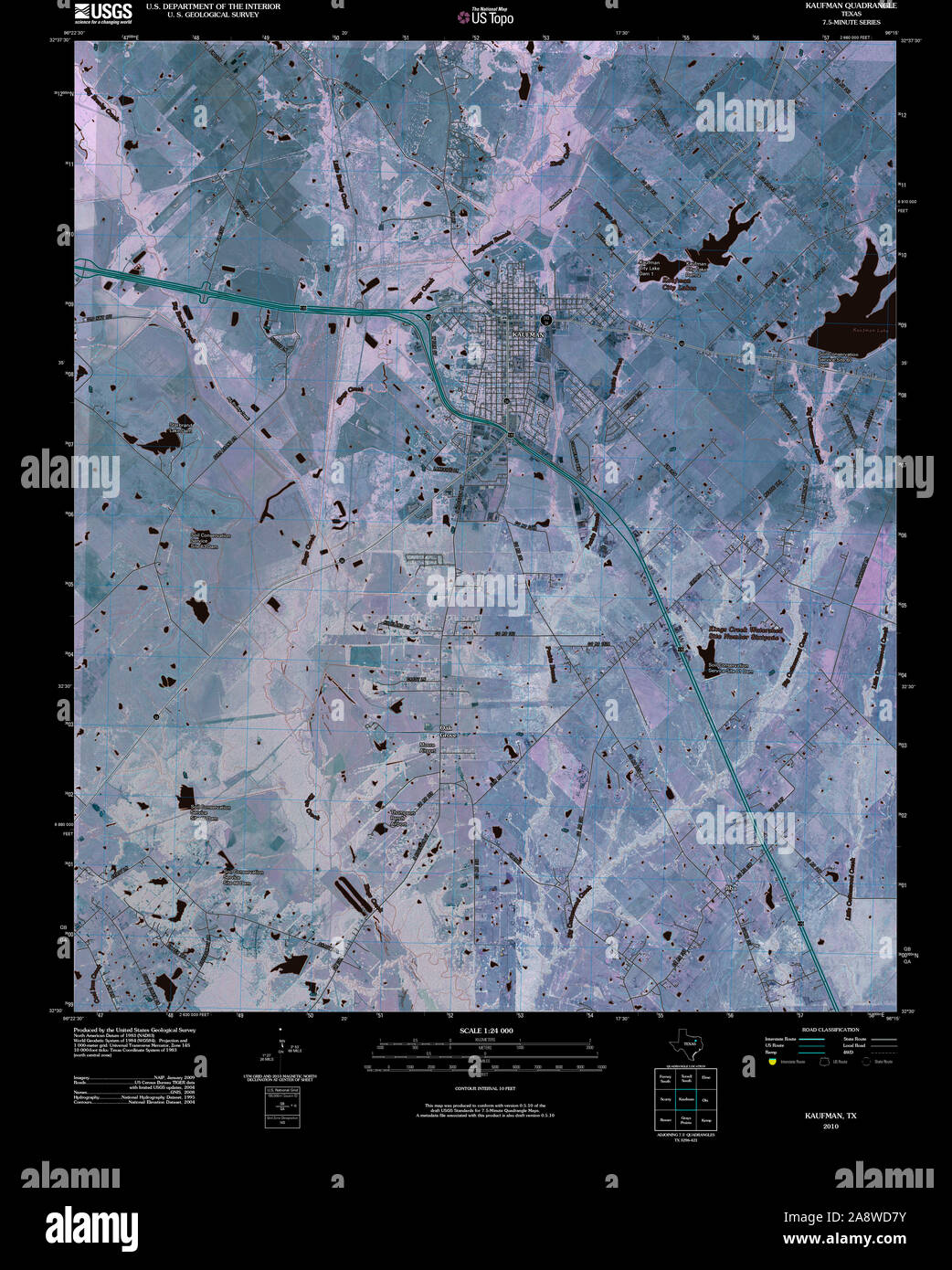 Kaufman map hi-res stock photography and images - Alamy