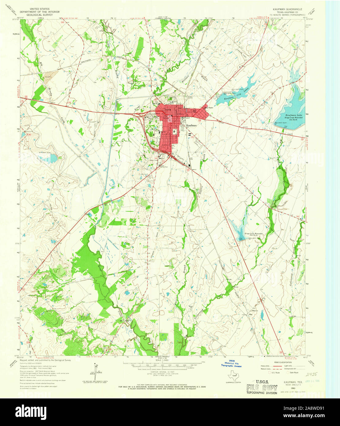 Kaufman map hi-res stock photography and images - Alamy
