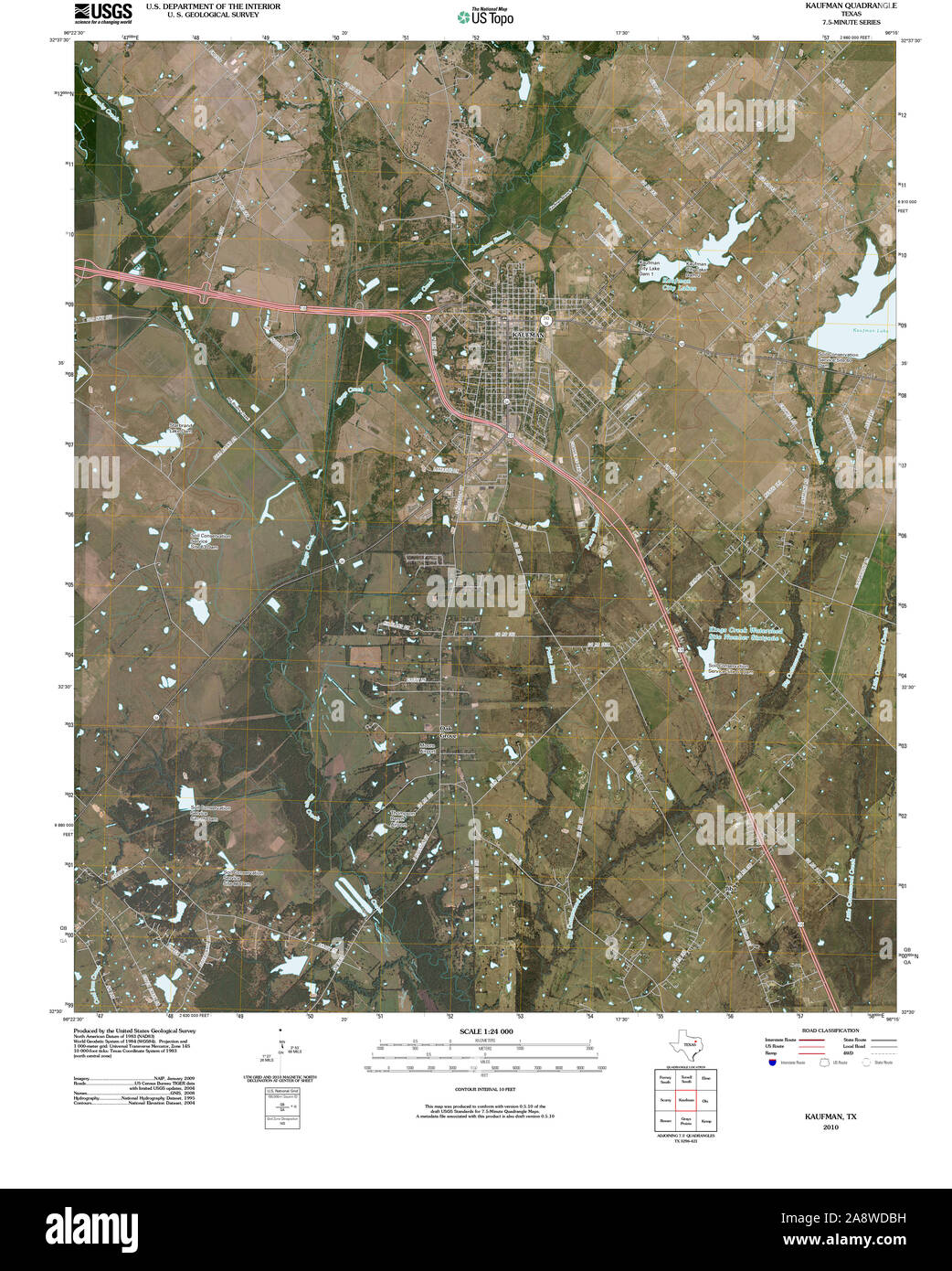 Kaufman map hi-res stock photography and images - Alamy
