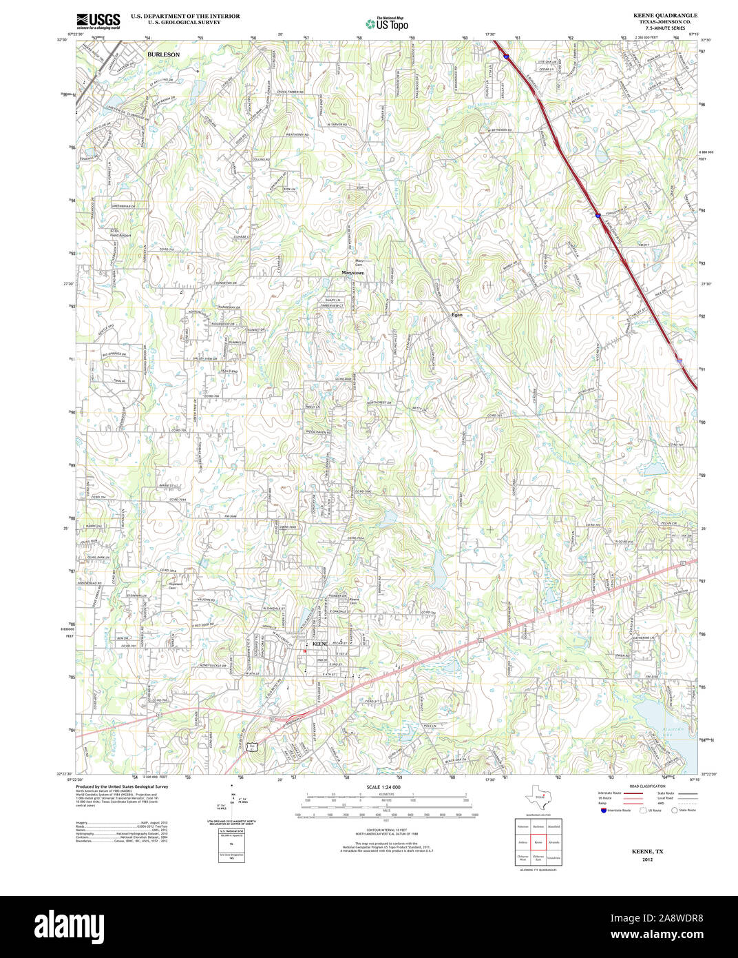 Map of keene hi-res stock photography and images - Alamy