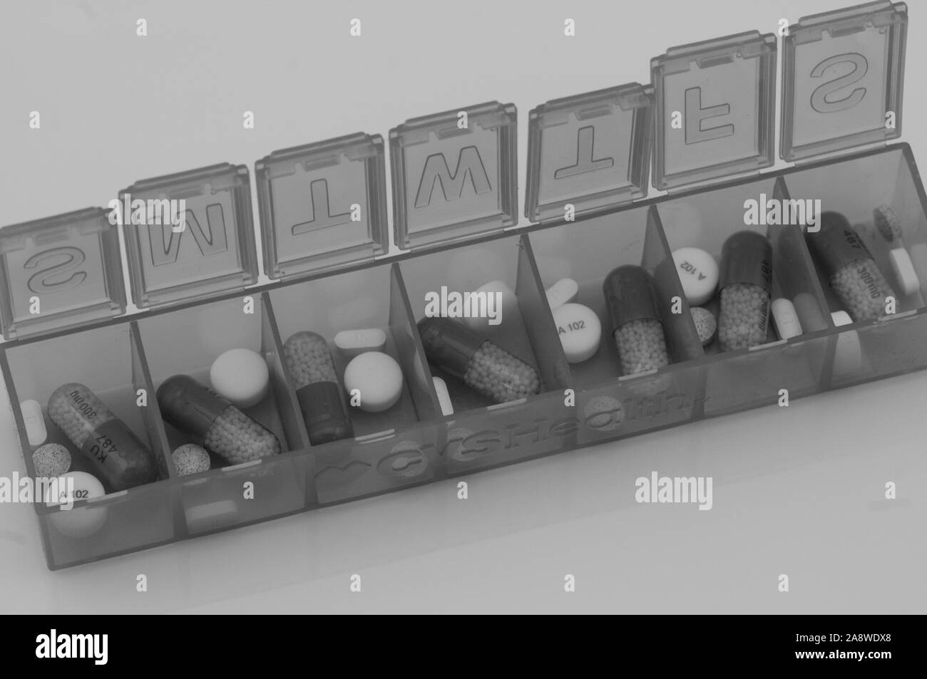 Medication box Black and White Stock Photos & Images - Alamy