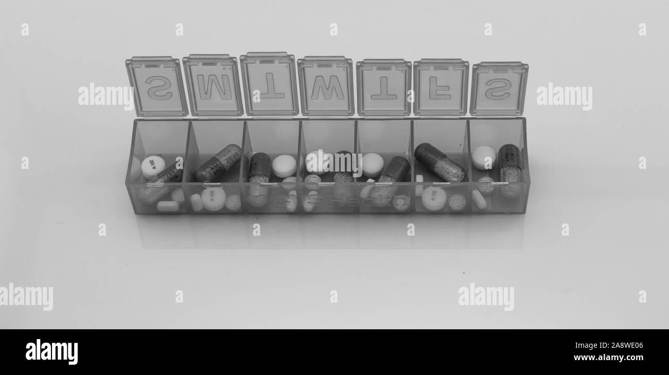 Medication box Black and White Stock Photos & Images - Alamy