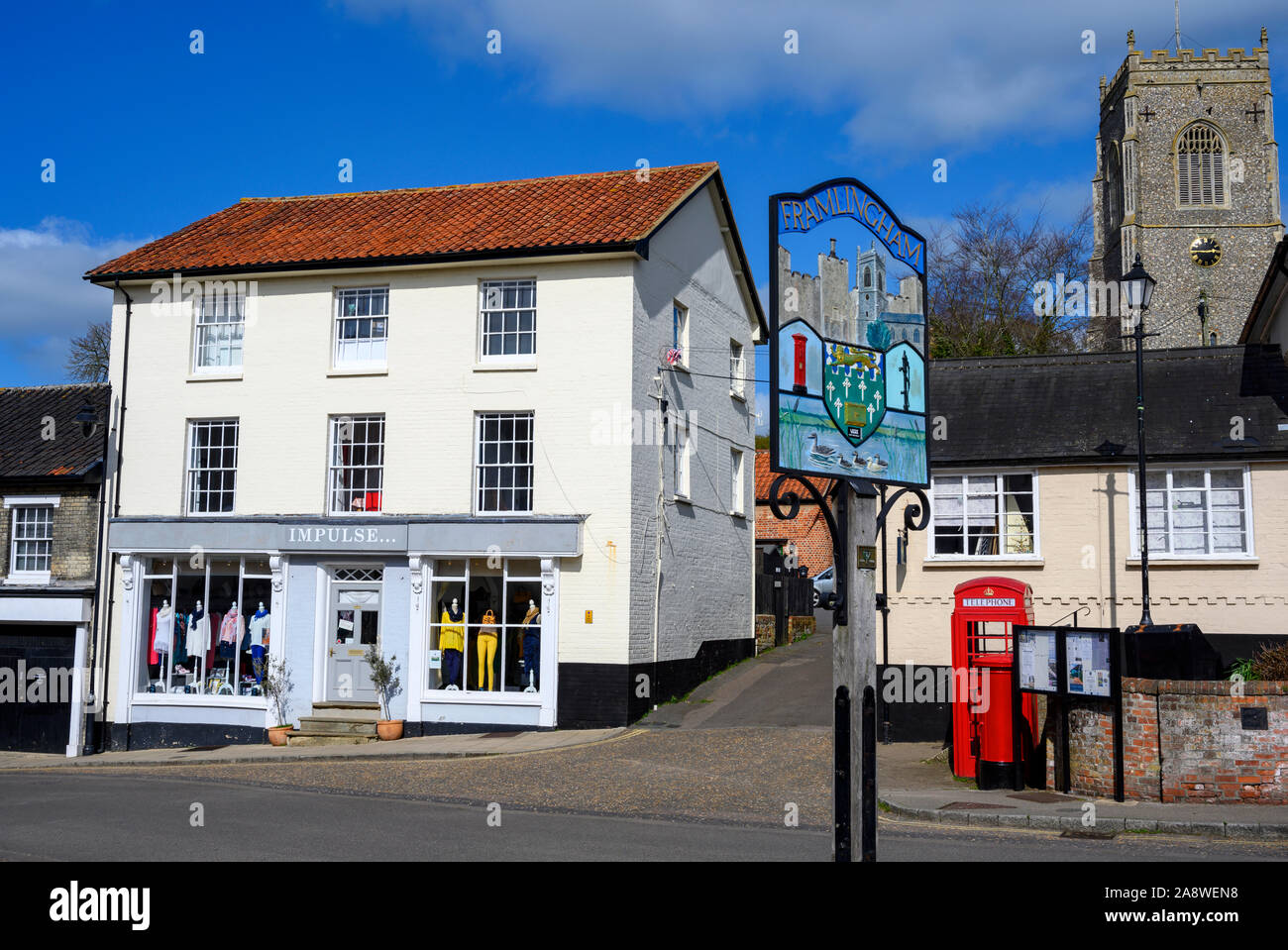 Framlingham high street hi-res stock photography and images - Alamy