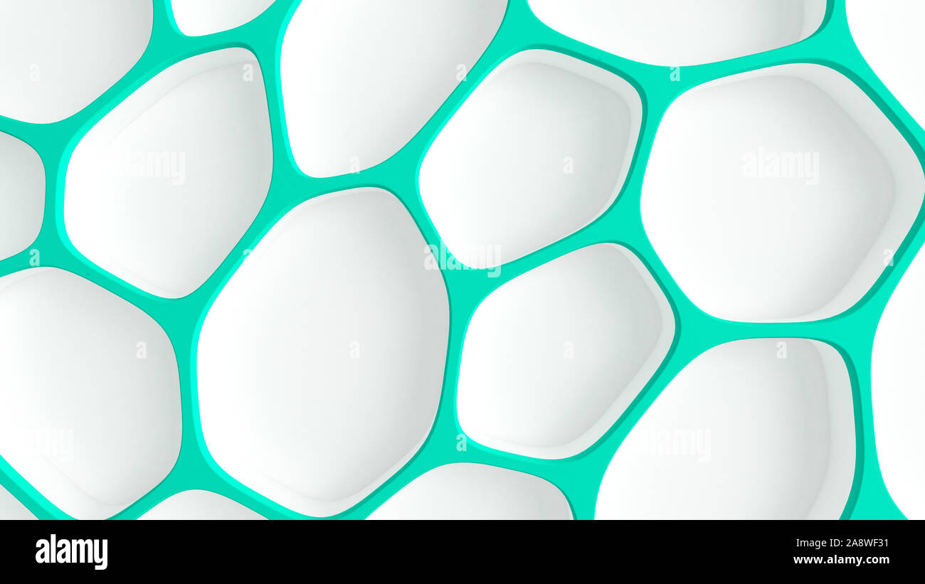 Abstract turquoise white background. 3d rendering 3d illustration Stock ...