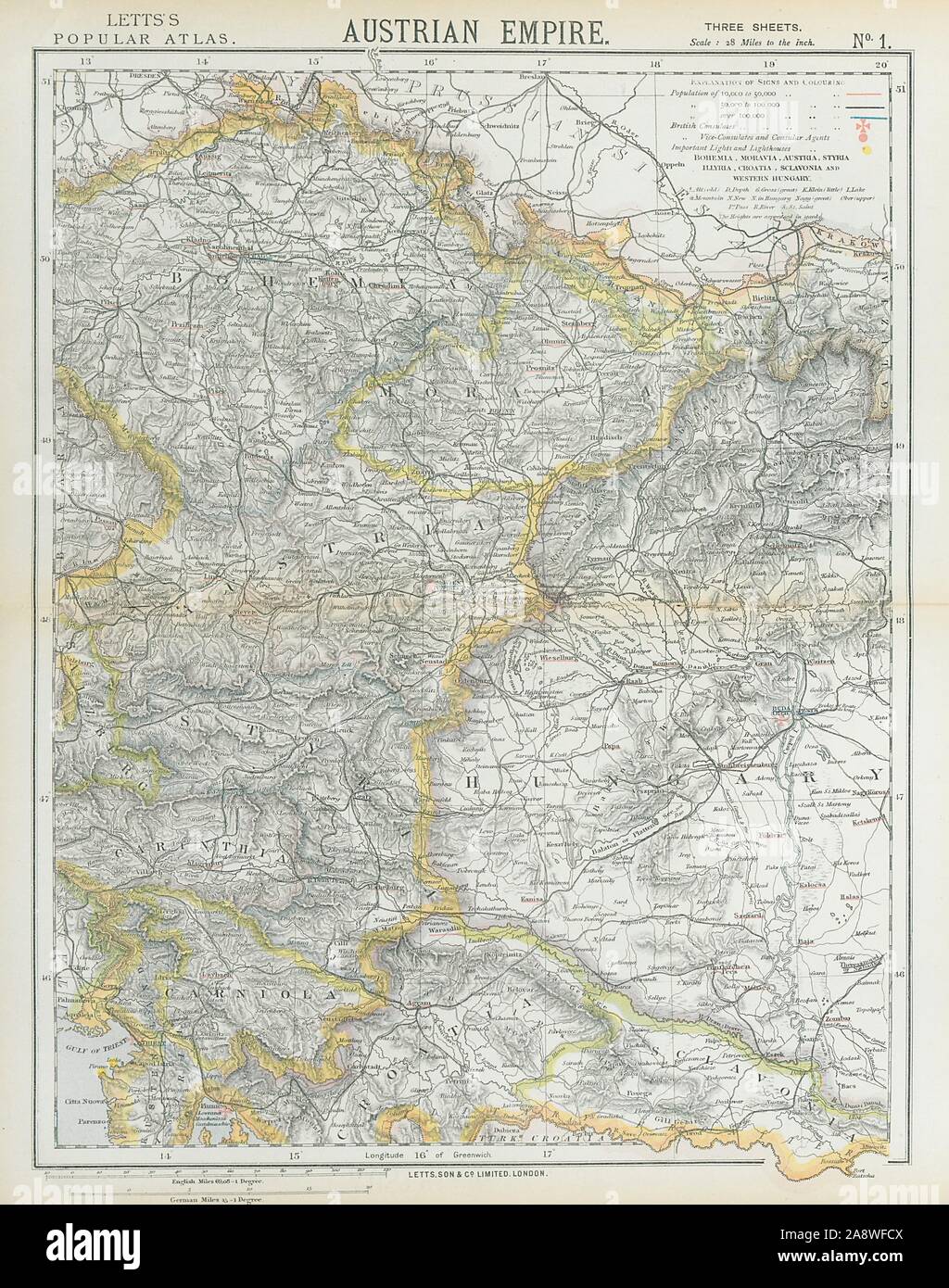 AUSTRIAN EMPIRE. Bohemia Moravia Styria Illyria Croatia Hungary. LETTS ...