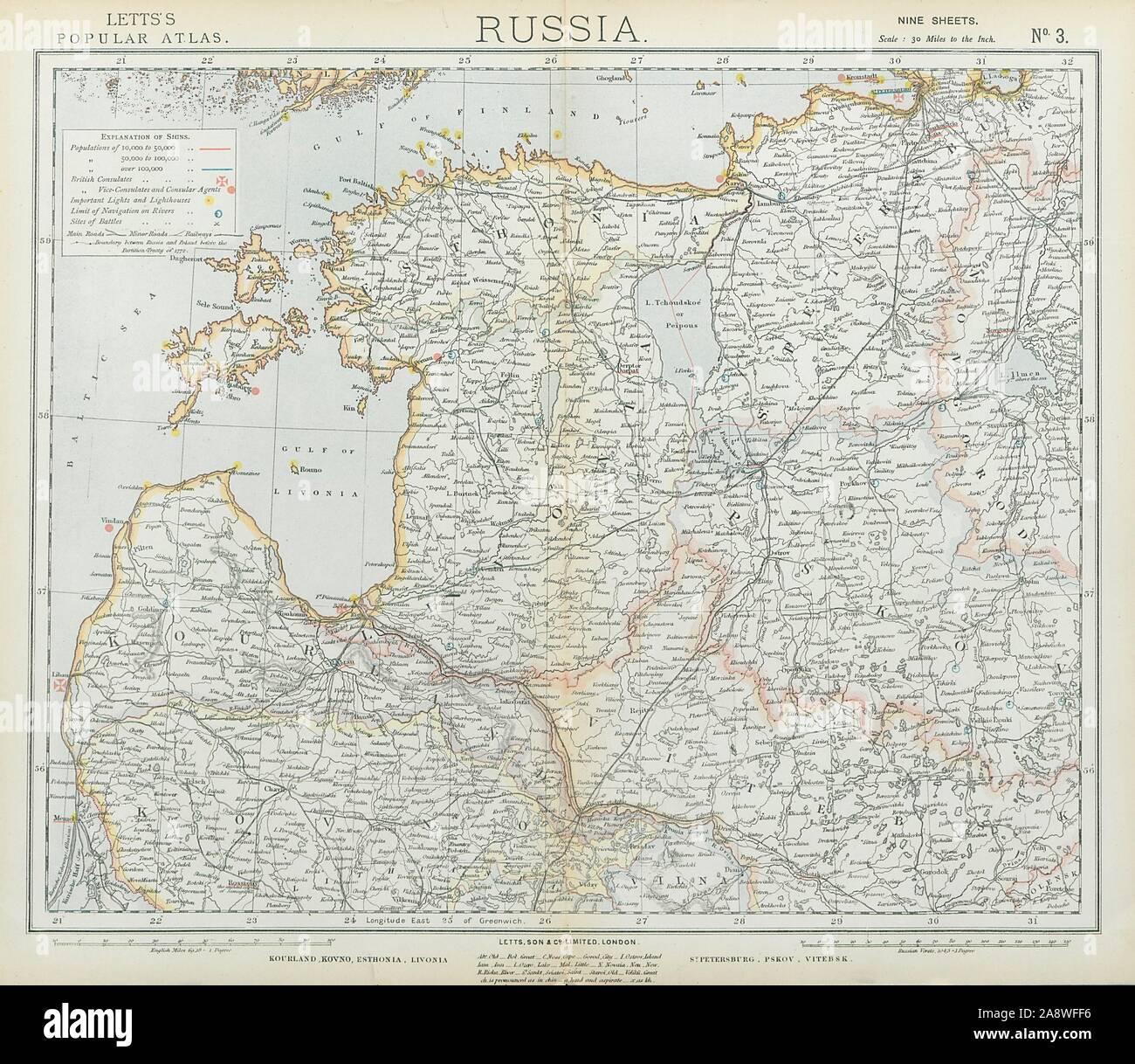 BALTICS Lithuania Latvia Kourland Kovno Kaunas Estonia Livonia. LETTS ...