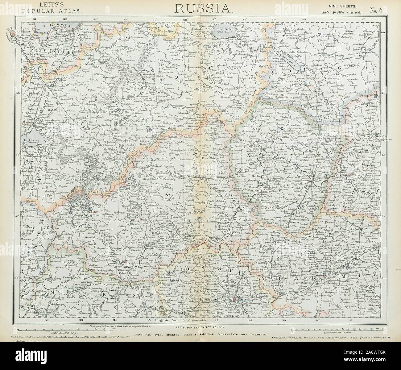 Smolensk map hi-res stock photography and images - Alamy
