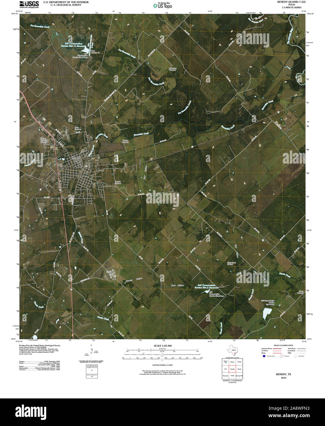 Kenedy texas map hi-res stock photography and images - Alamy