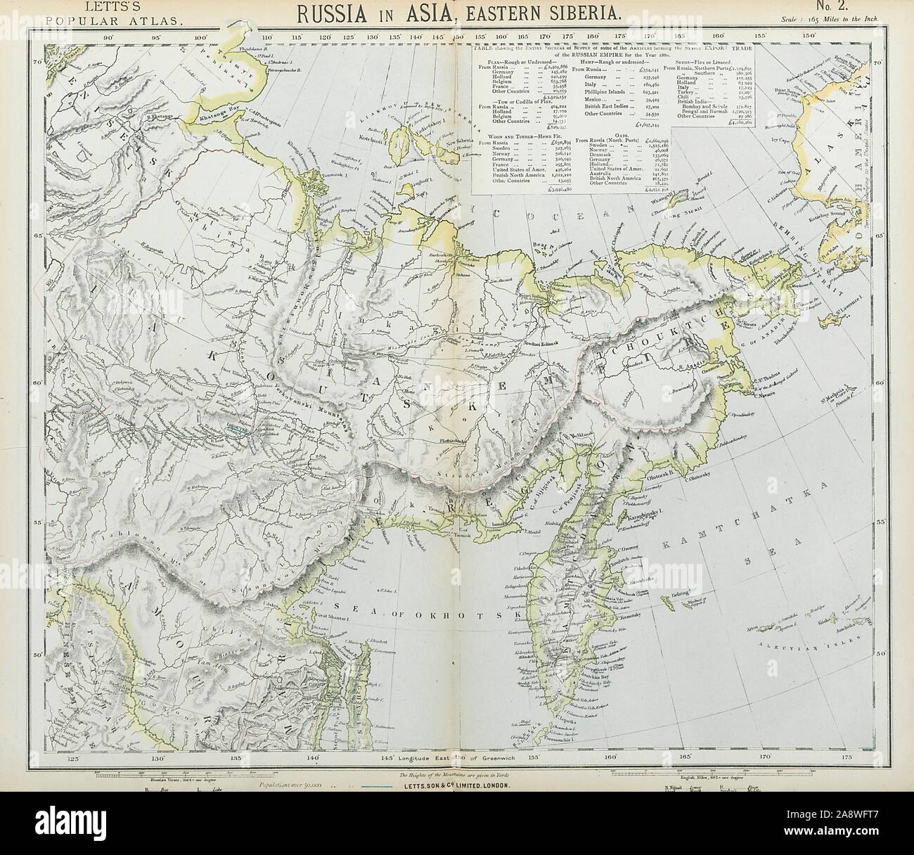 Map of eastern siberia hi-res stock photography and images - Alamy