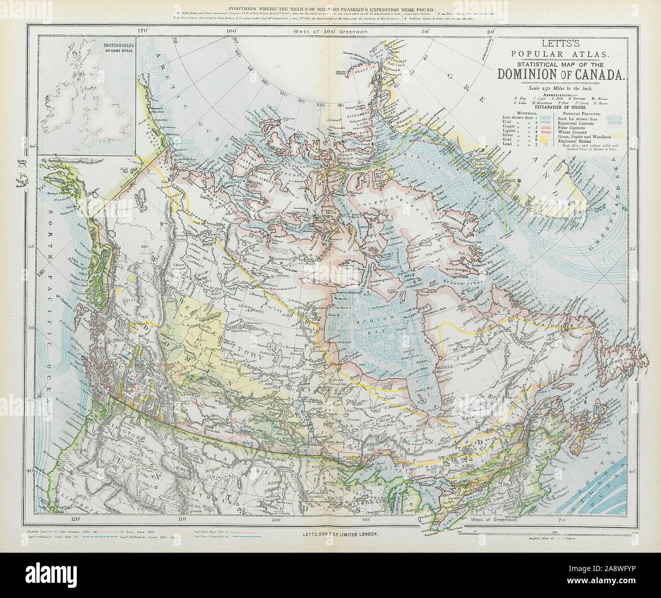 Map of pacific railway hi-res stock photography and images - Alamy