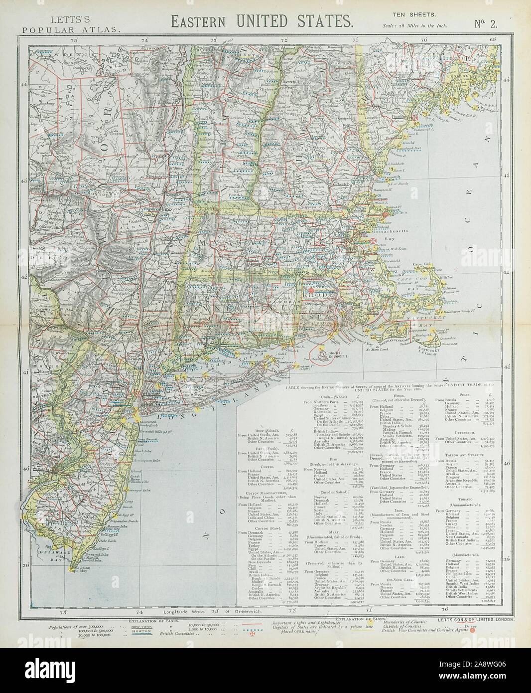 Ny nj map hi-res stock photography and images - Alamy