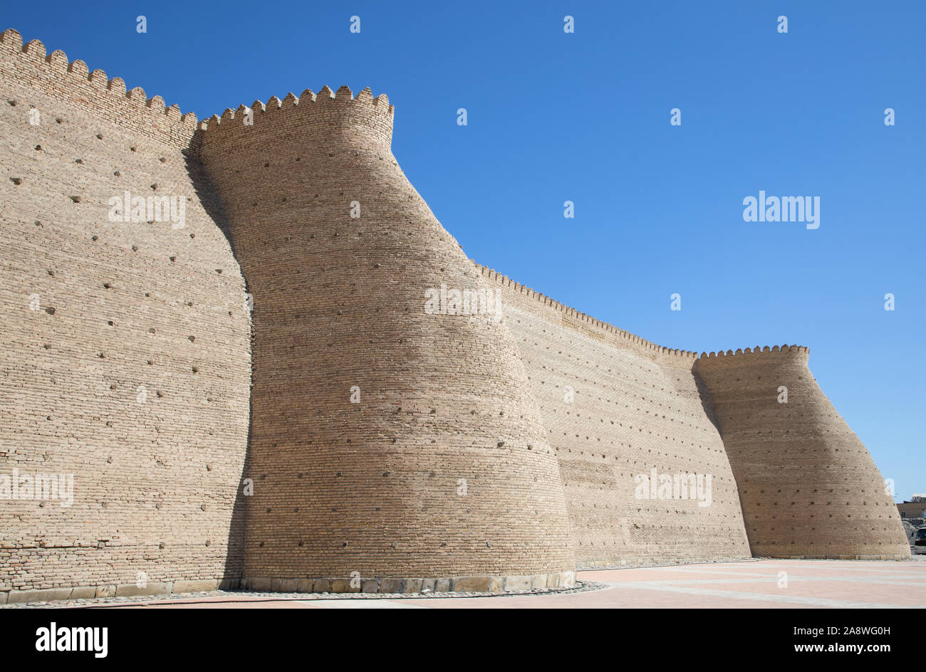 the walled ark fortress bukhara uzbekistan Stock Photo - Alamy