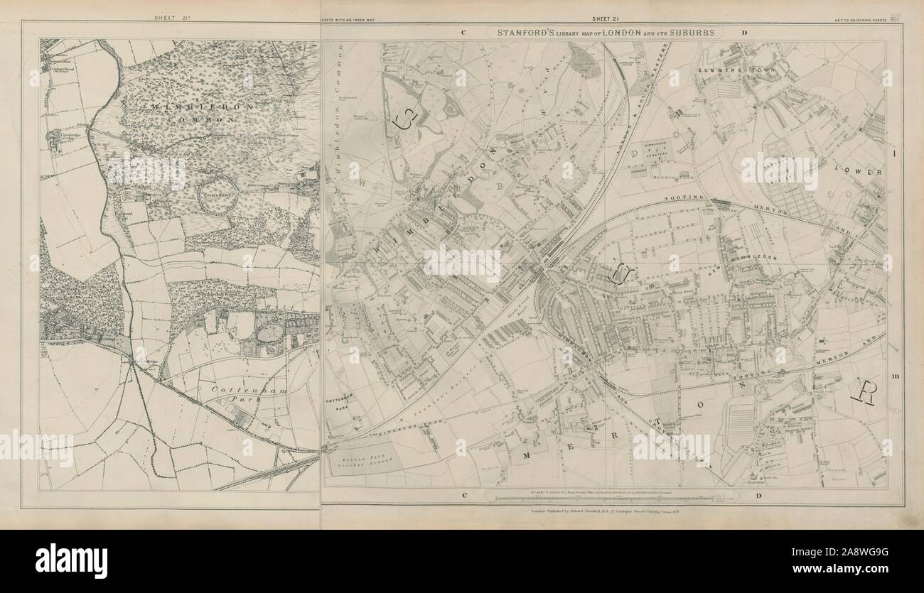 Map of wimbledon park hi-res stock photography and images - Alamy