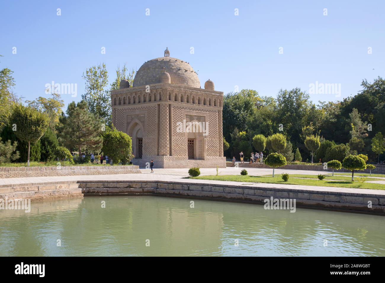 the ismail samani mausoleum in bukhara uzbekistan Stock Photo - Alamy