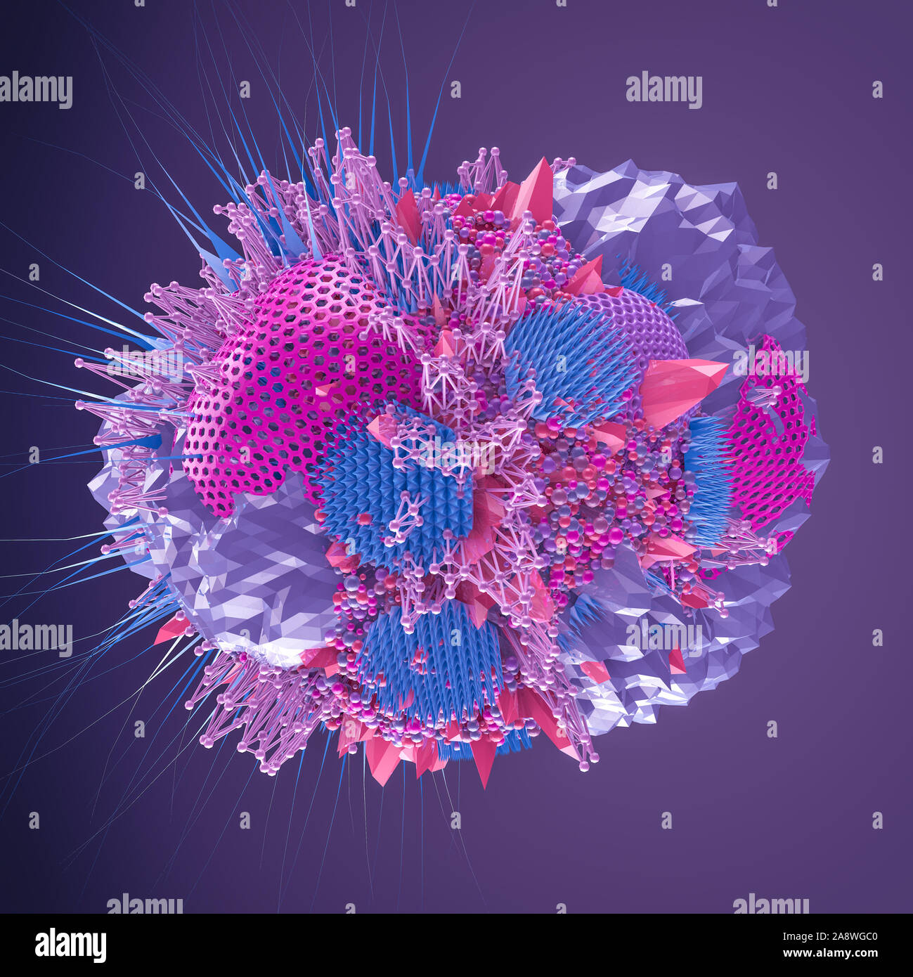 The abstract form. 3d rendering 3d illustration Stock Photo - Alamy