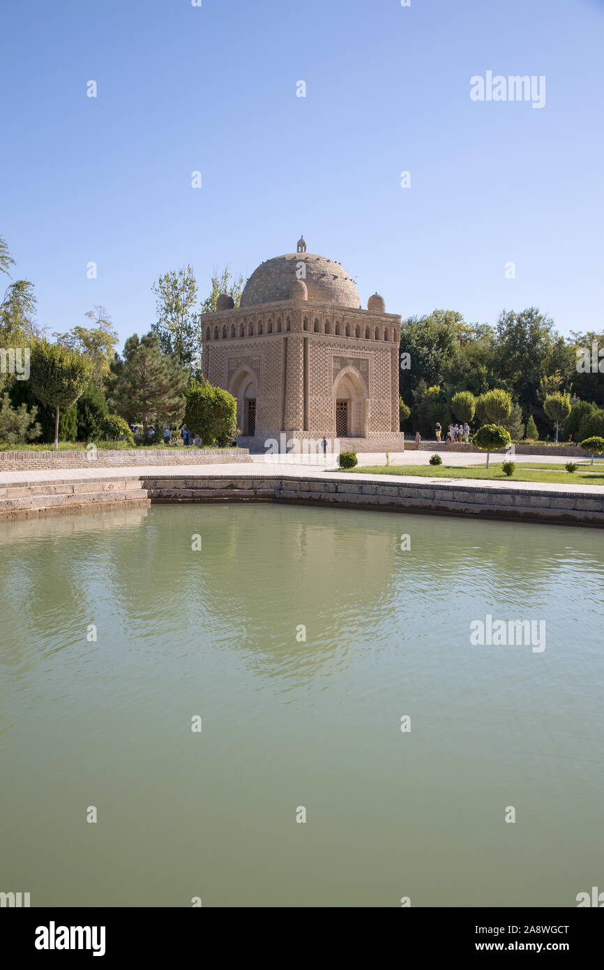 the ismail samani mausoleum in bukhara uzbekistan Stock Photo - Alamy