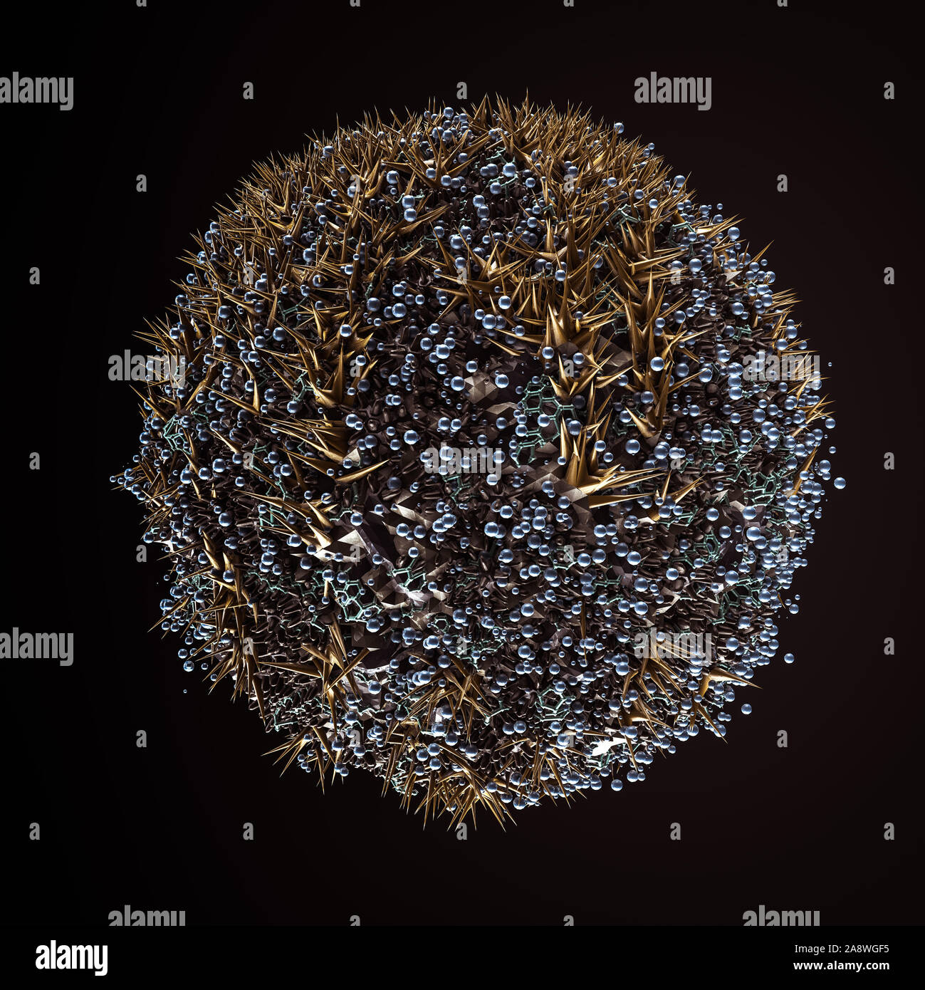 Abstract balloon particle. 3d rendering 3d illustration Stock Photo - Alamy