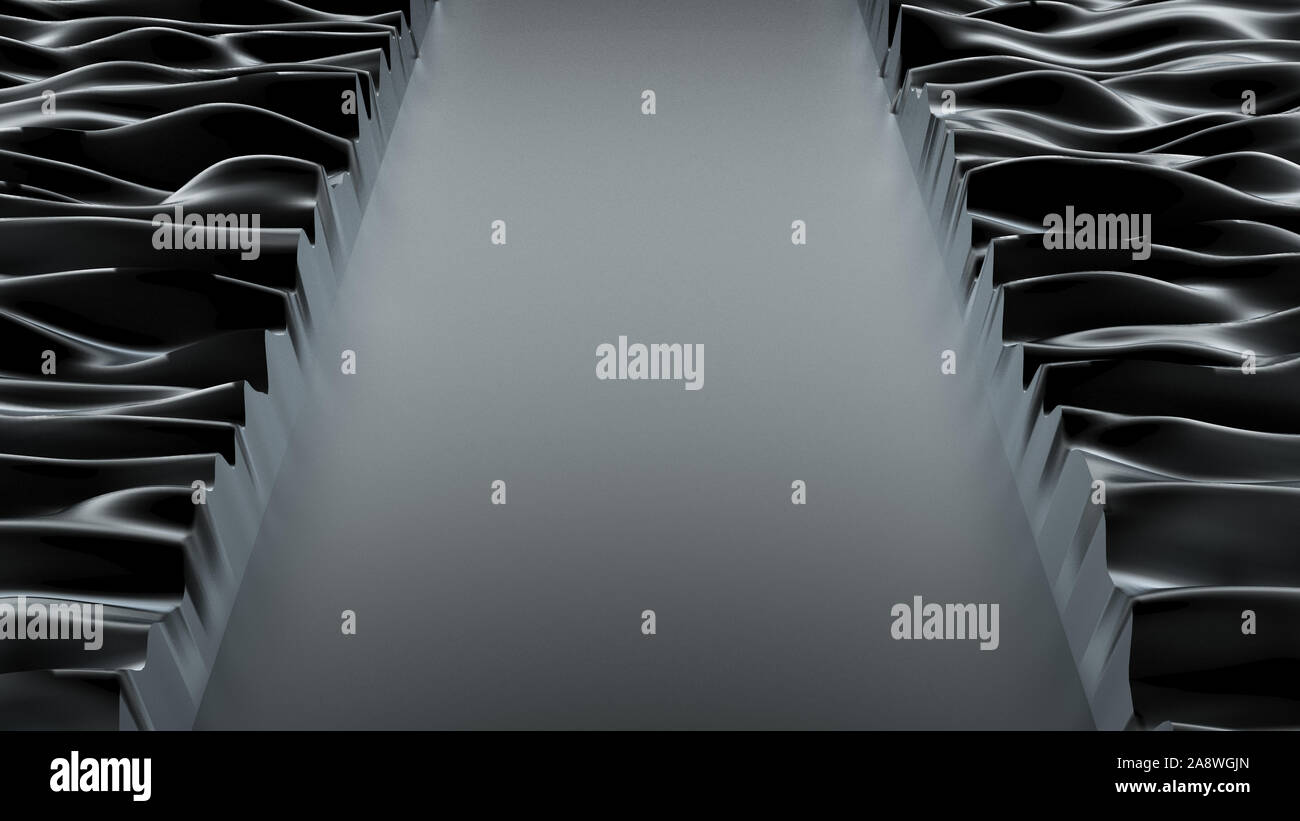 Luxury black drapery fabric background. 3d rendering 3d illustration ...