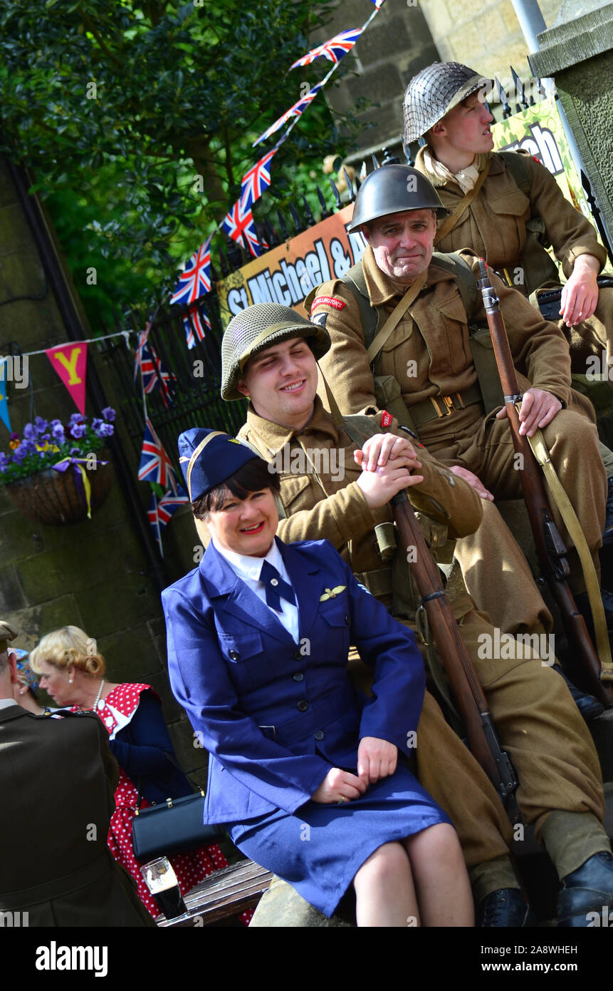 Woman dressed in 1940s wraf uniform hi-res stock photography and images ...