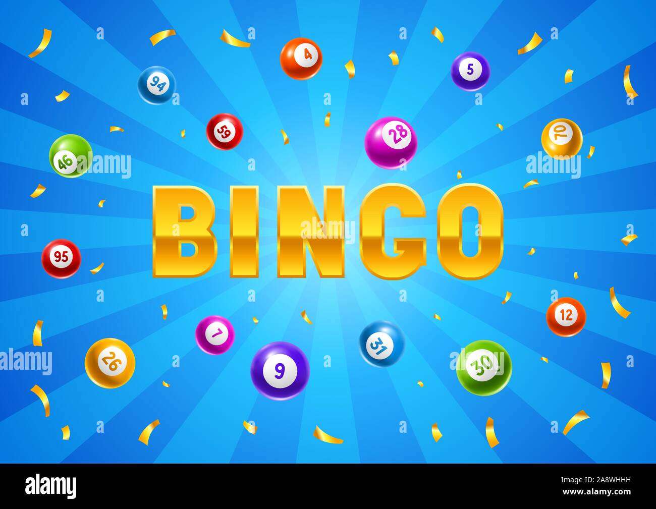 Bingo card luck Stock Vector Images - Alamy