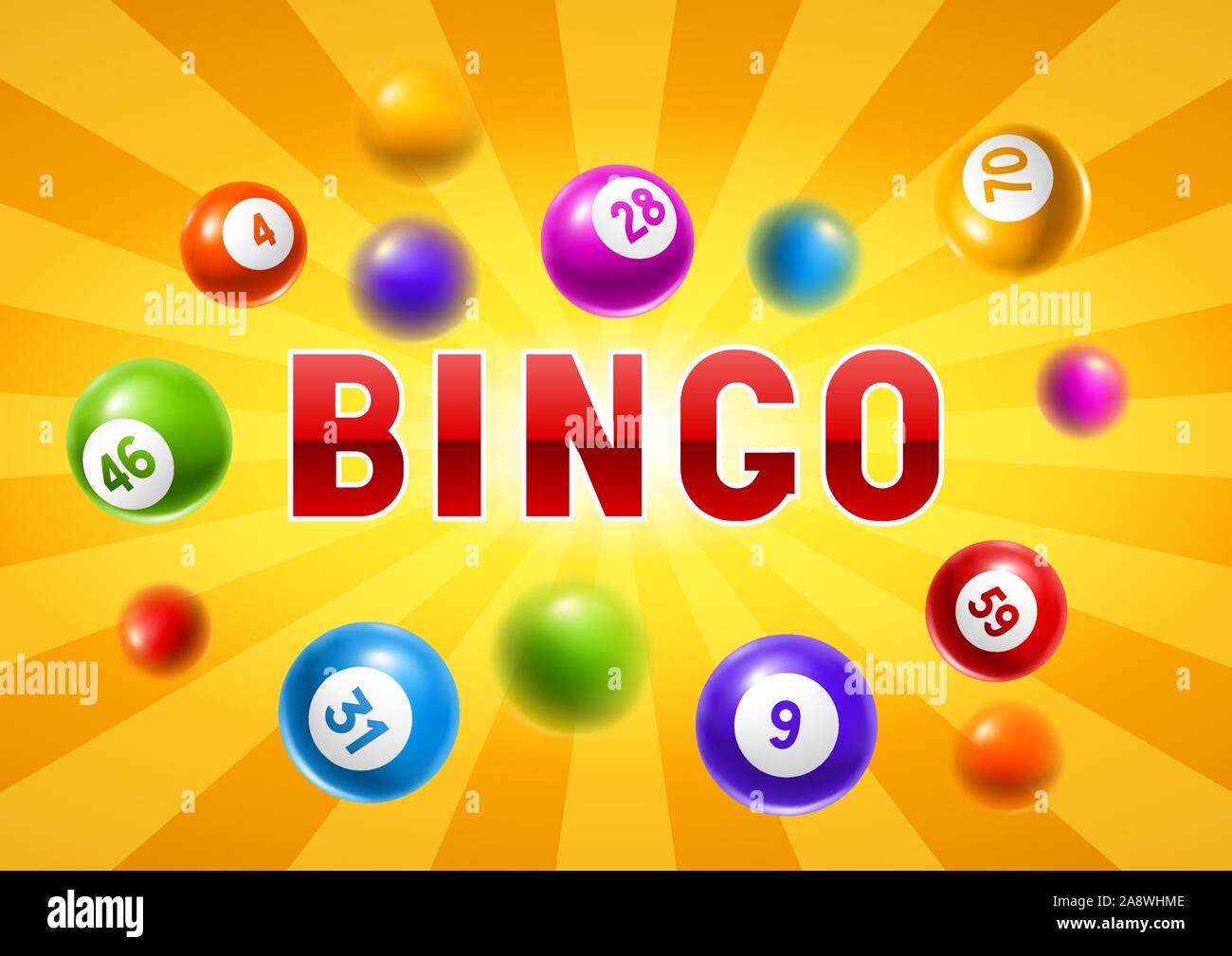 Bingo card luck Stock Vector Images - Alamy