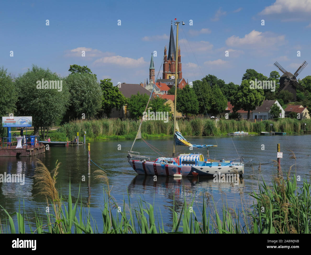 Stadtansicht, Werder an der Havel, Brandenburg, Deutschland Stock Photo ...