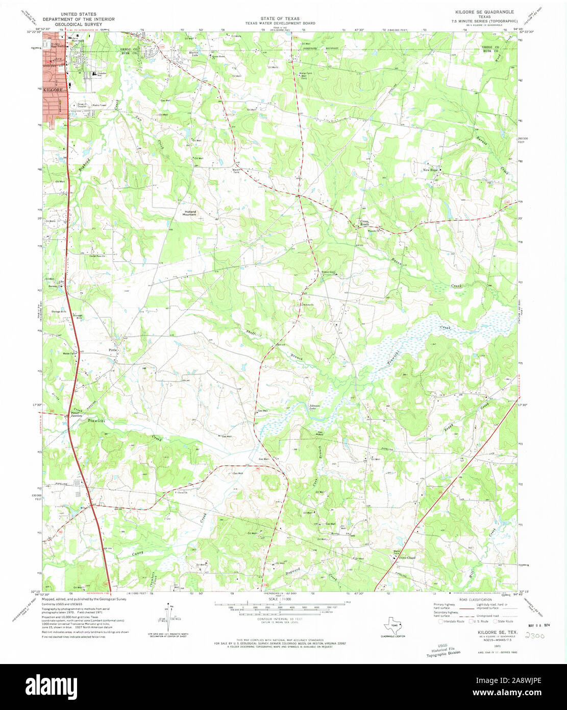 Map of kilgore texas hi-res stock photography and images - Alamy