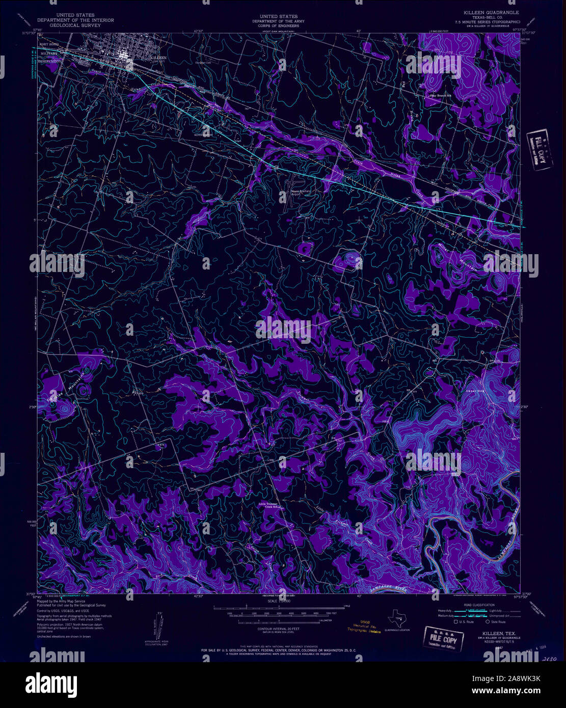Killeen texas map hi-res stock photography and images - Alamy