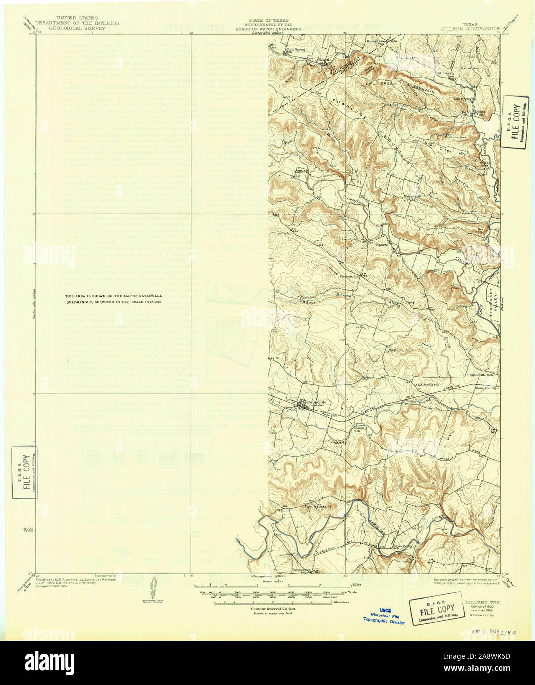 Killeen map hi-res stock photography and images - Alamy