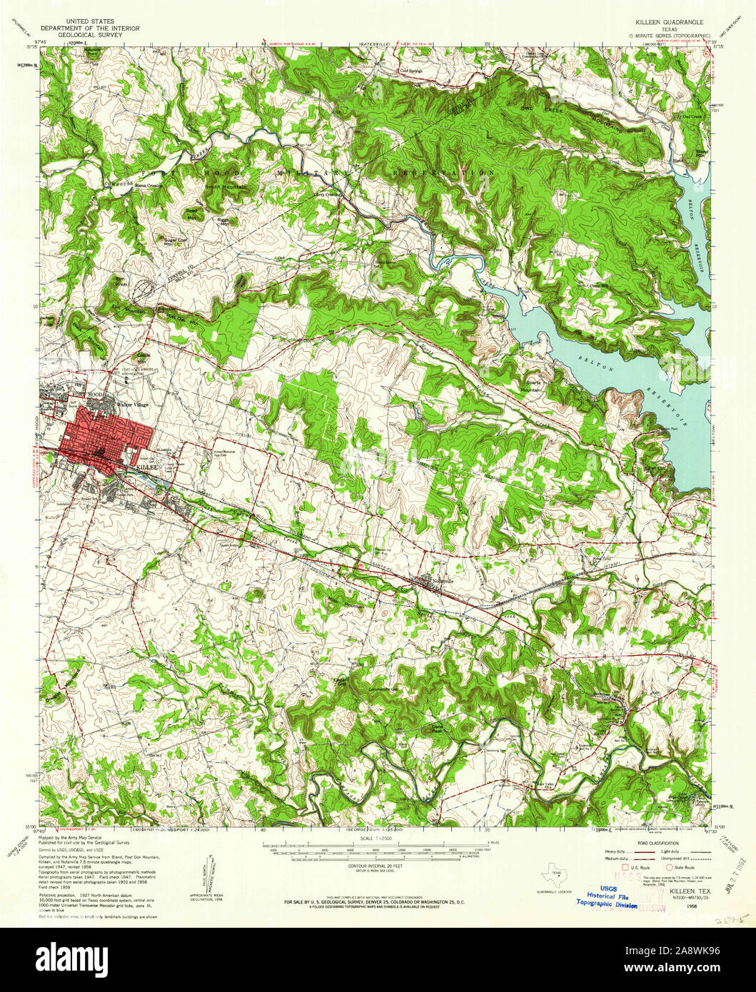Killeen map hi-res stock photography and images - Alamy