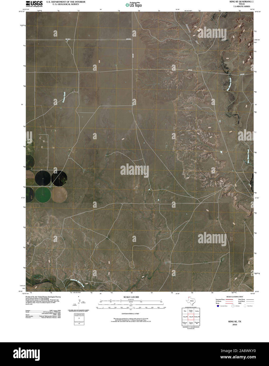 King texas map hi-res stock photography and images - Alamy