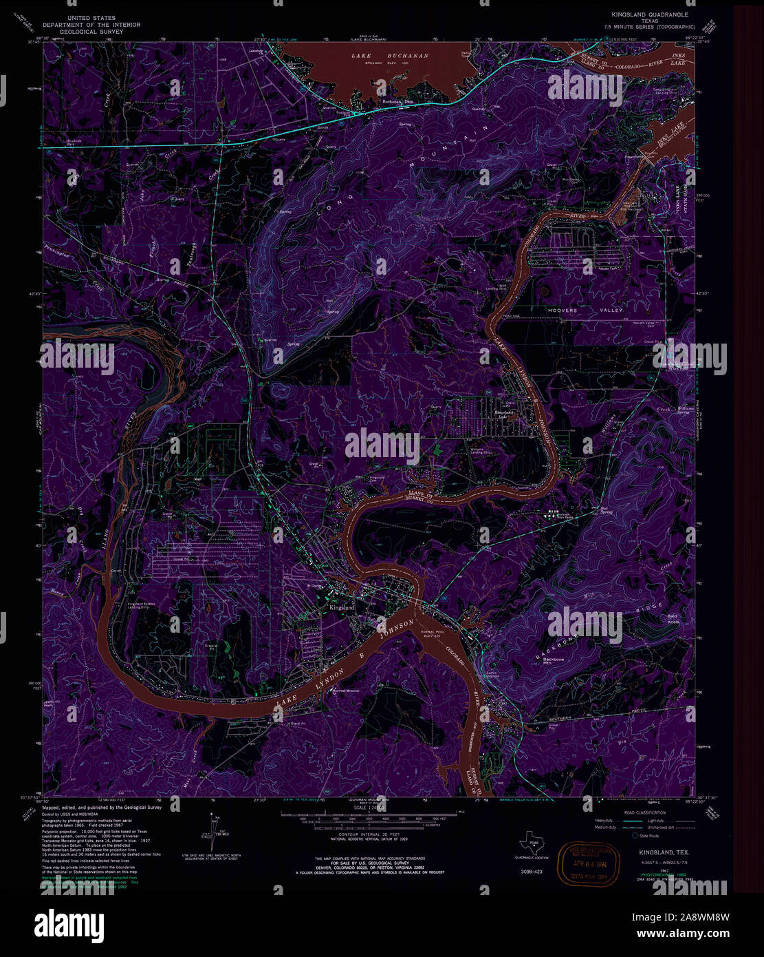 Kingsland map hi-res stock photography and images - Alamy
