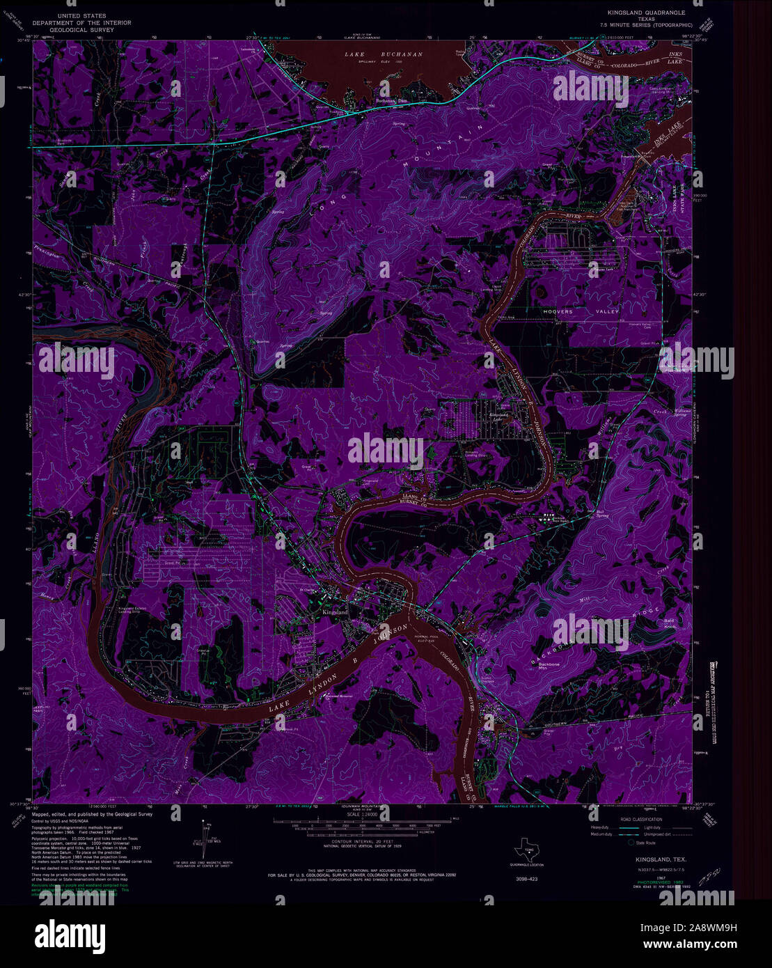 Kingsland map hi-res stock photography and images - Alamy