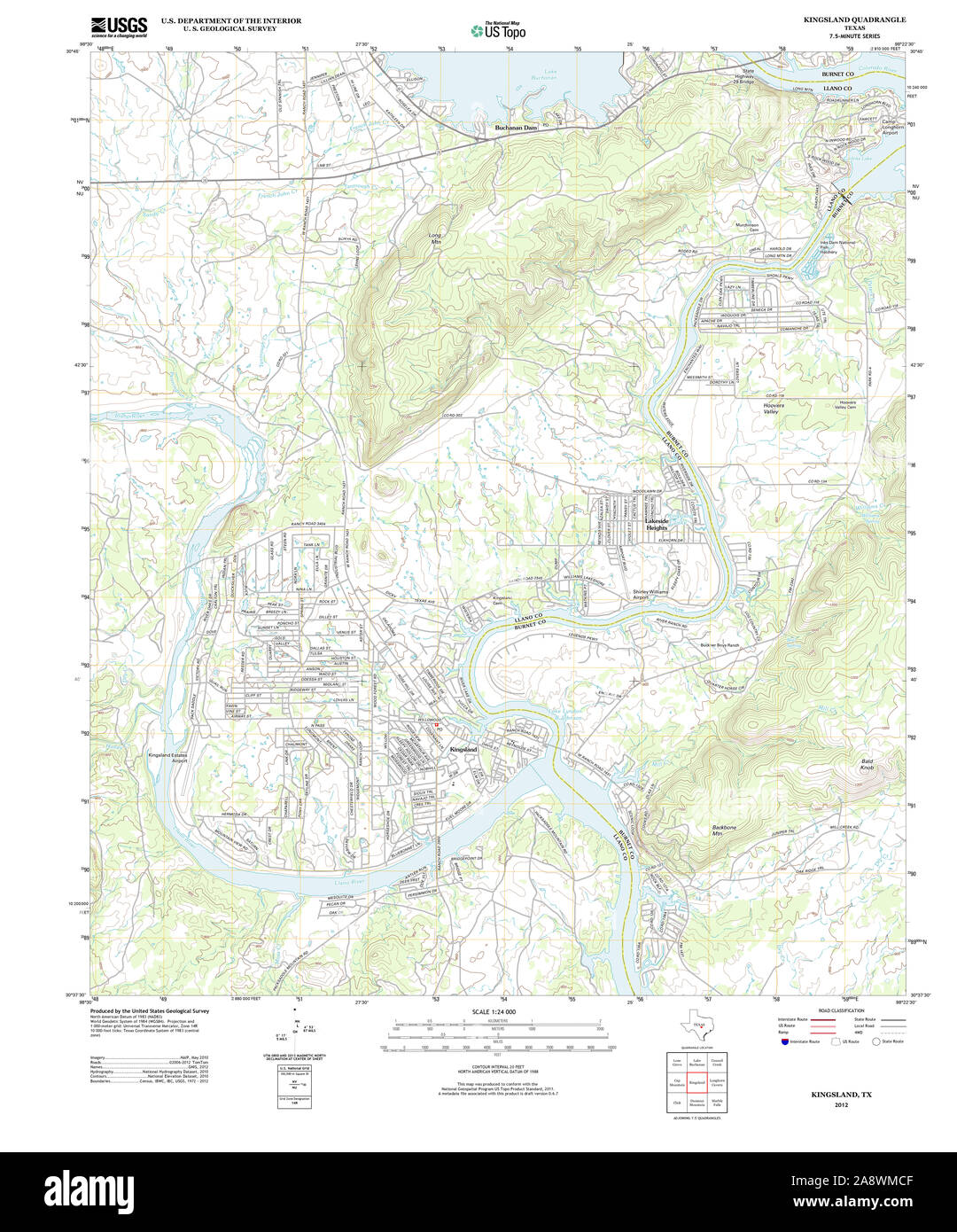 Kingsland map hi-res stock photography and images - Alamy