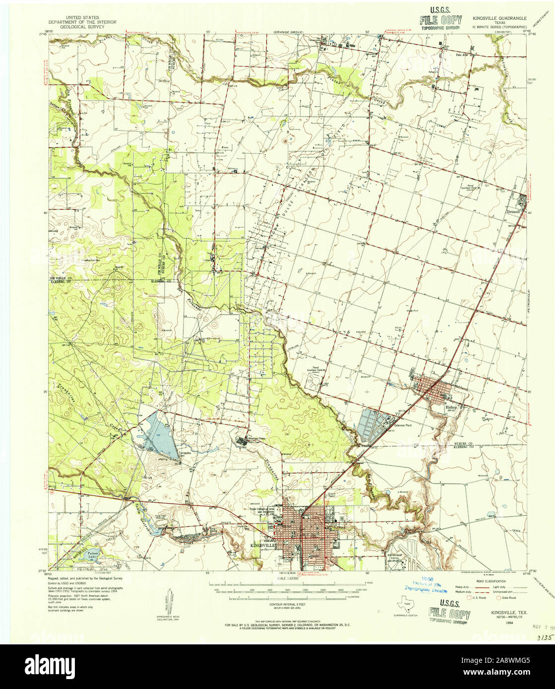 Kingsville texas map hi-res stock photography and images - Alamy