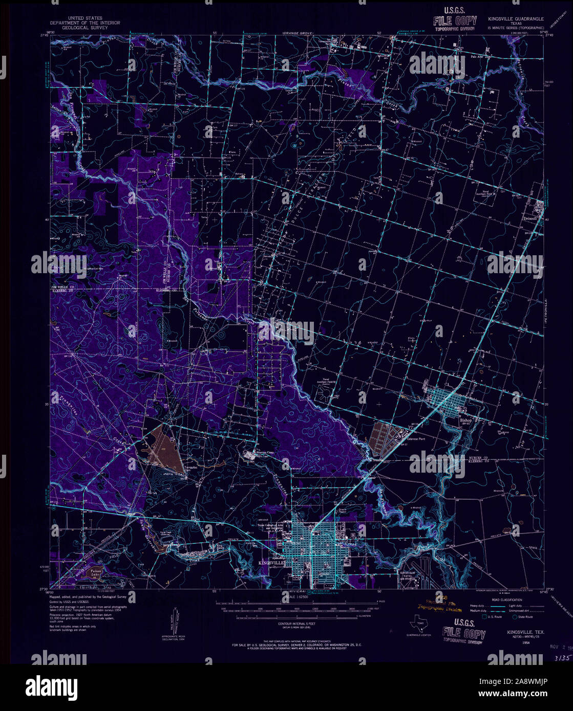 Map of kingsville texas hi-res stock photography and images - Alamy