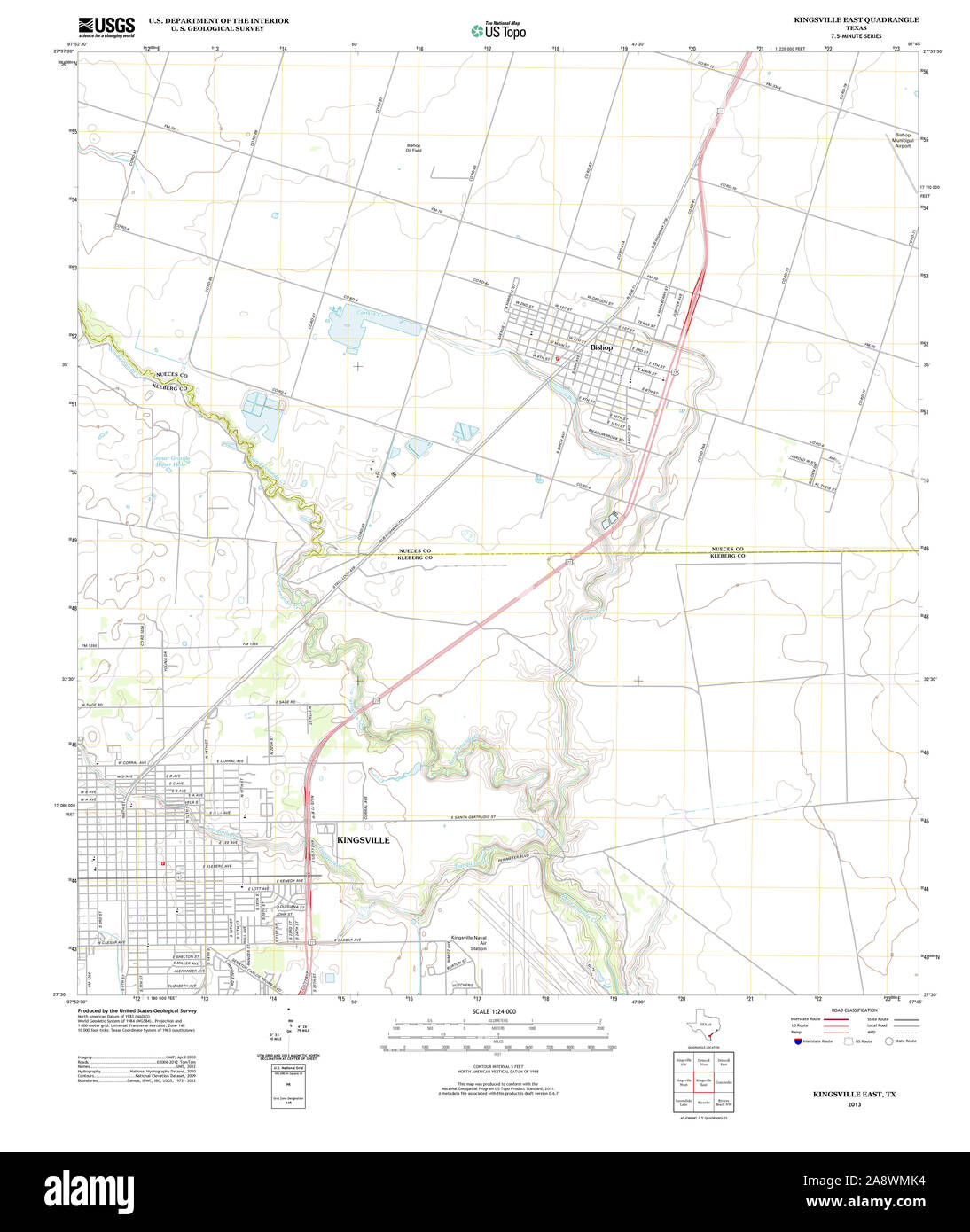 Map of kingsville texas hi-res stock photography and images - Alamy