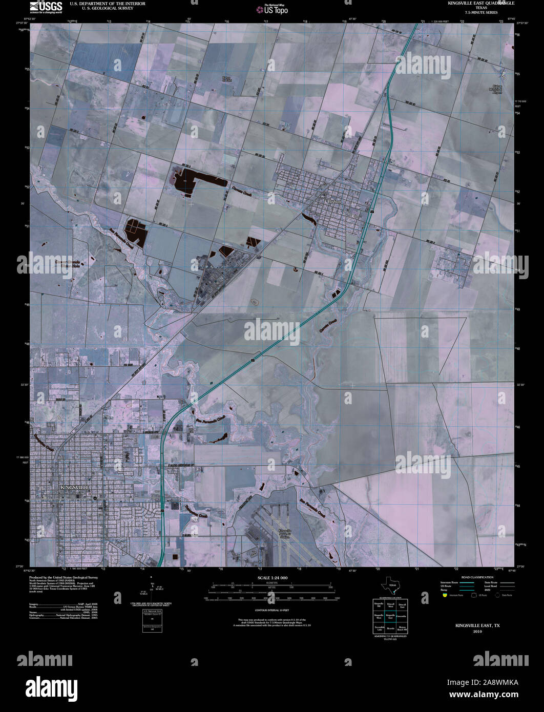 Map of kingsville texas hi-res stock photography and images - Alamy