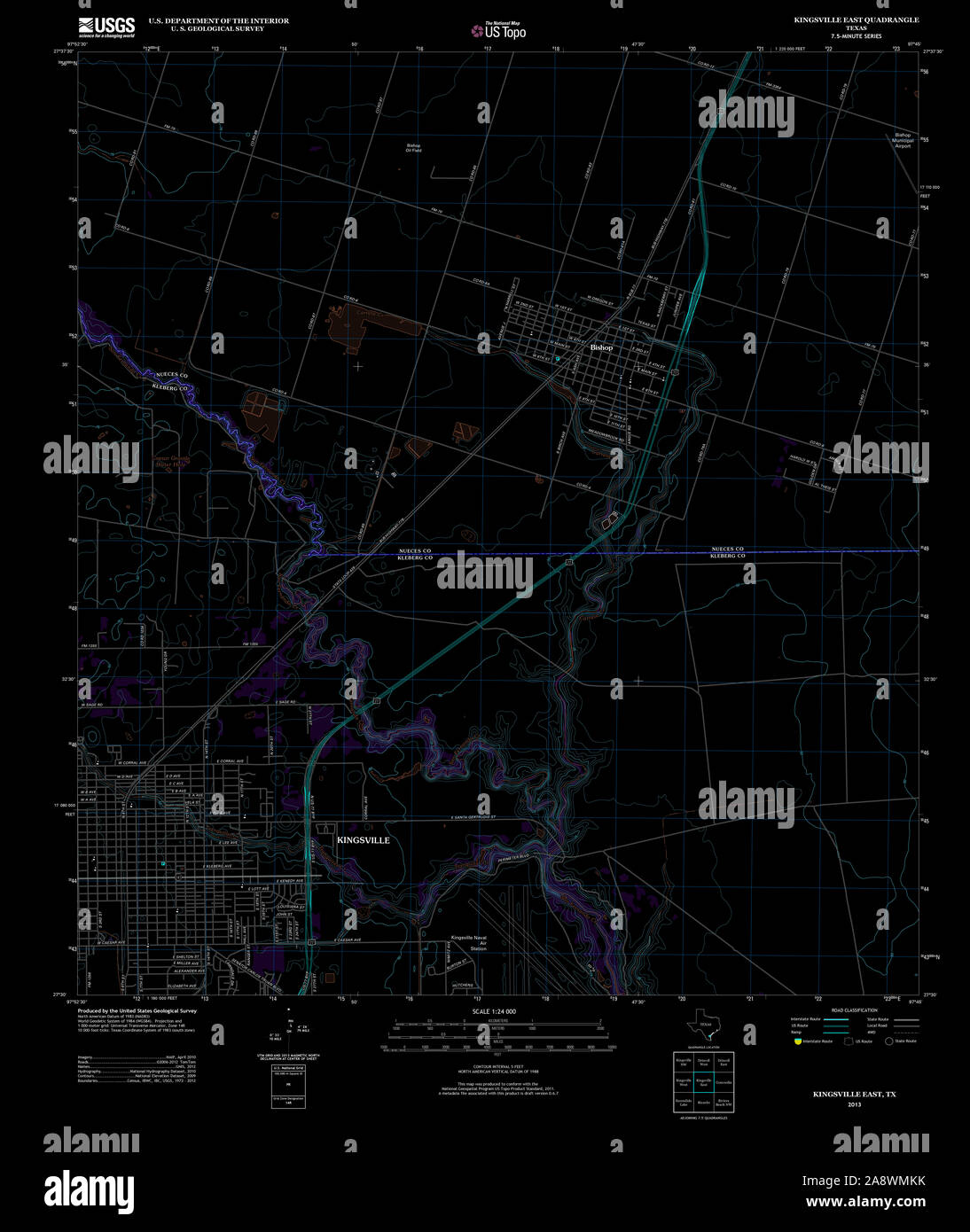 Map of kingsville texas hi-res stock photography and images - Alamy