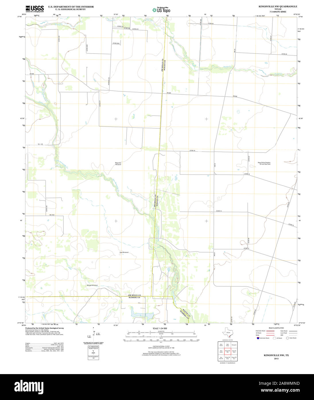 Kingsville map hi-res stock photography and images - Alamy