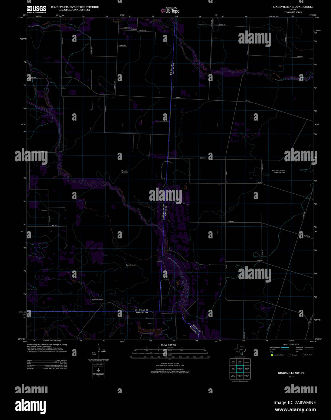 Map of kingsville texas hi-res stock photography and images - Alamy